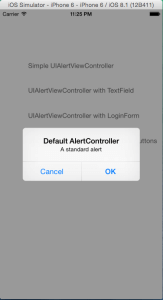 UIAlertController iOS 8 using Swift - Source Freeze