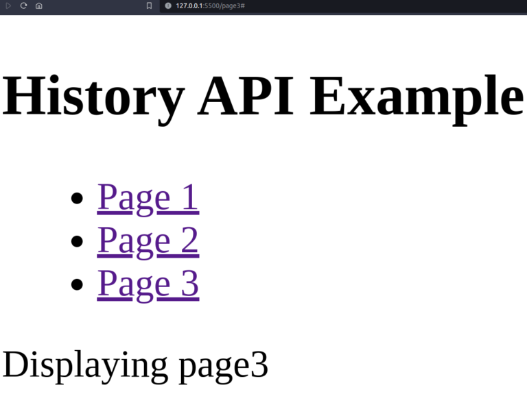 How to modify url without reloading the page using javascript - Source Freeze
